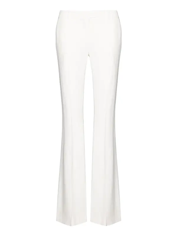 Alexander McQueen Mid-rise Flared Trousers - White