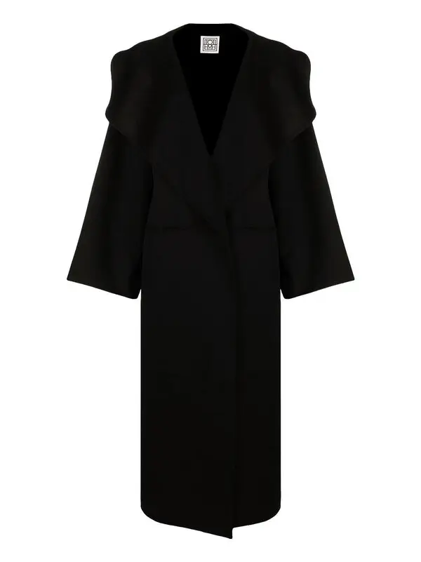 TOTEME Oversized Wool-cashmere Coat - Black