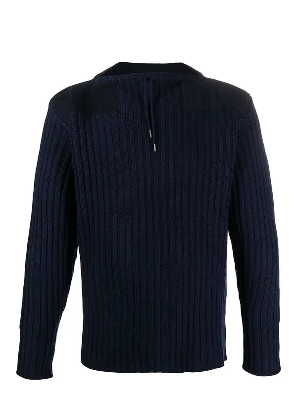N.peal Ribbed Knit Sweater - Blue