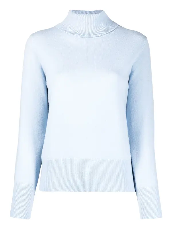 N.peal Cashmere Roll-neck Jumper - Blue