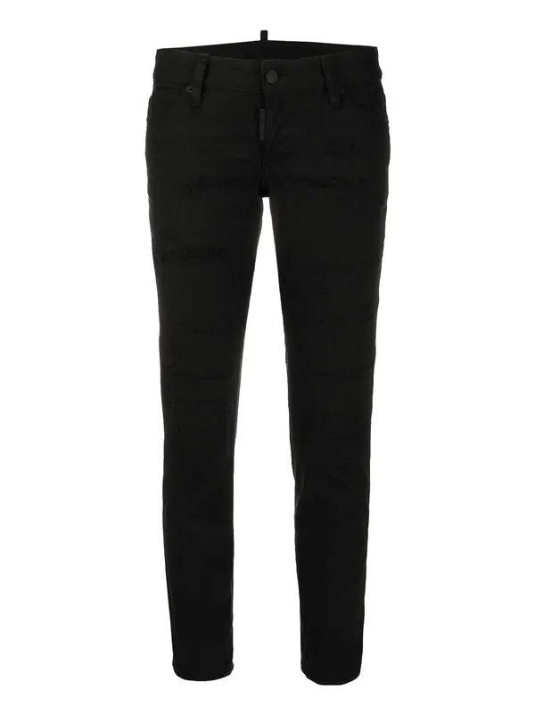 Dsquared2 Mid-rise Cropped Jeans - Black