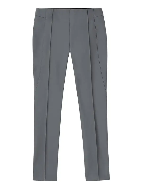 Lafayette 148 New York Gramercy Acclaimed-stretch Pants - Shale