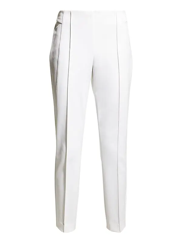 Lafayette 148 New York Gramercy Acclaimed-stretch Pants - White