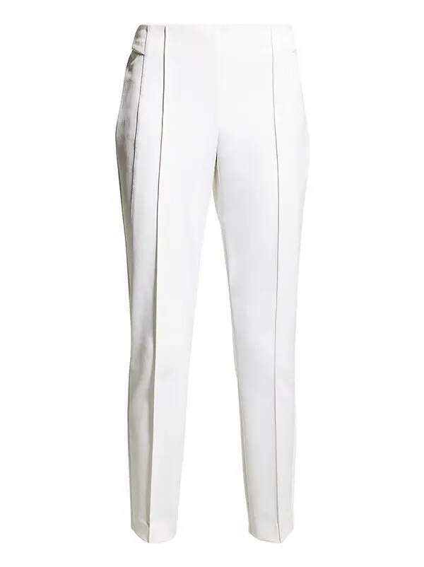 Lafayette 148 New York Gramercy Acclaimed-stretch Pants - White