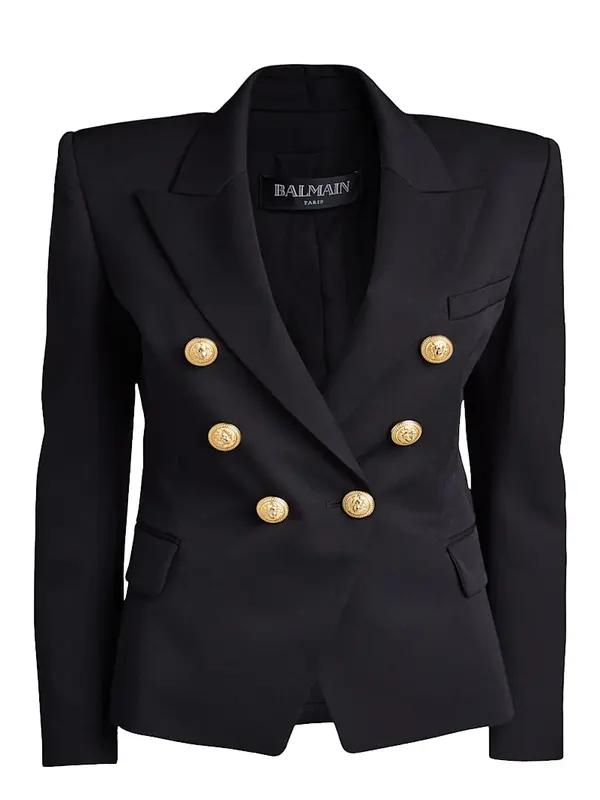 Balmain Classic Double-breasted Blazer - Black