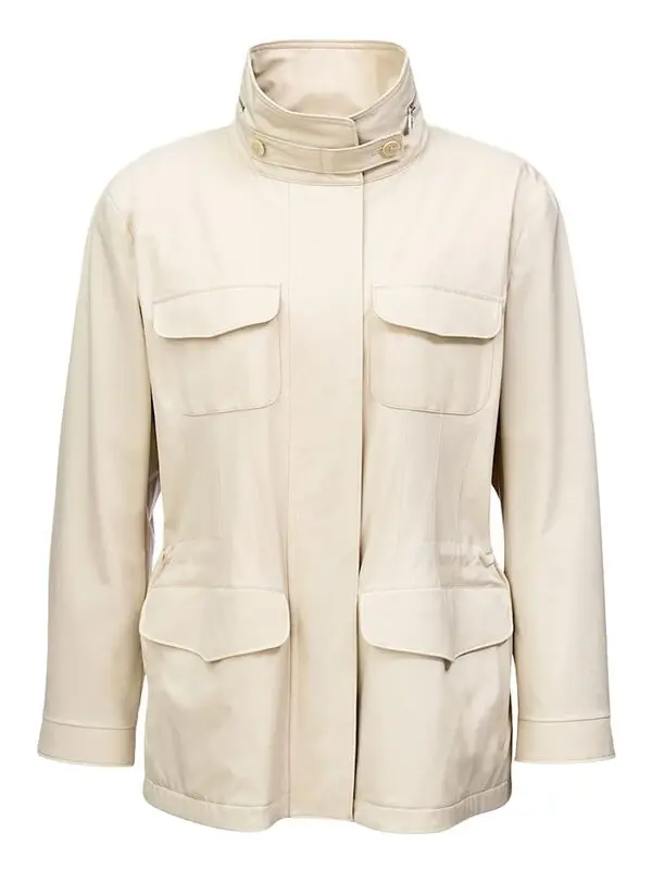 Loro Piana Traveler Windmate Stretch Storm System Jacket - Sand