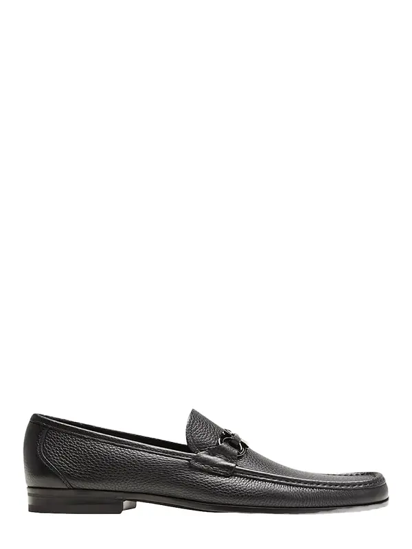 FERRAGAMO Grandioso Grained Calfskin Loafer - Nero