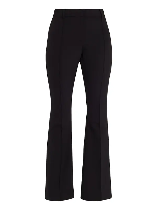 Veronica Beard Hibiscus Boot-cut Pants - Black