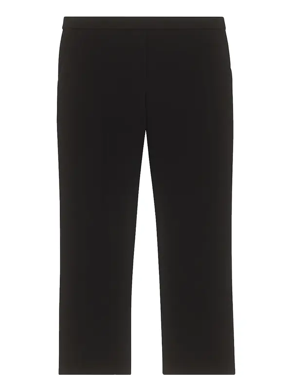 Theory Treeca Cropped Pull-on Pants - Black