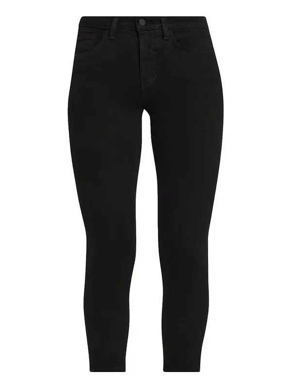 L'Agence Margot High-rise Skinny Ankle Jeans - Noir