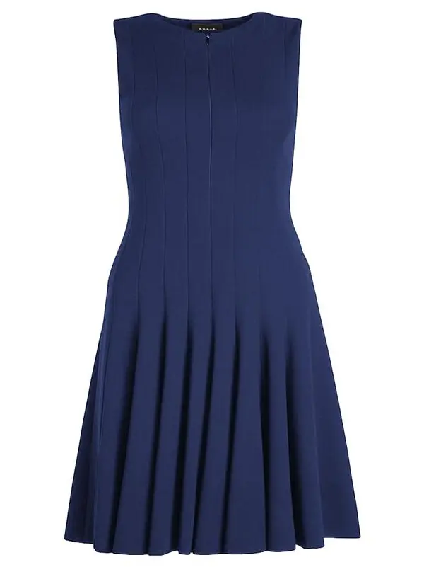 Akris Sleeveless A-line Mini Dress - Navy