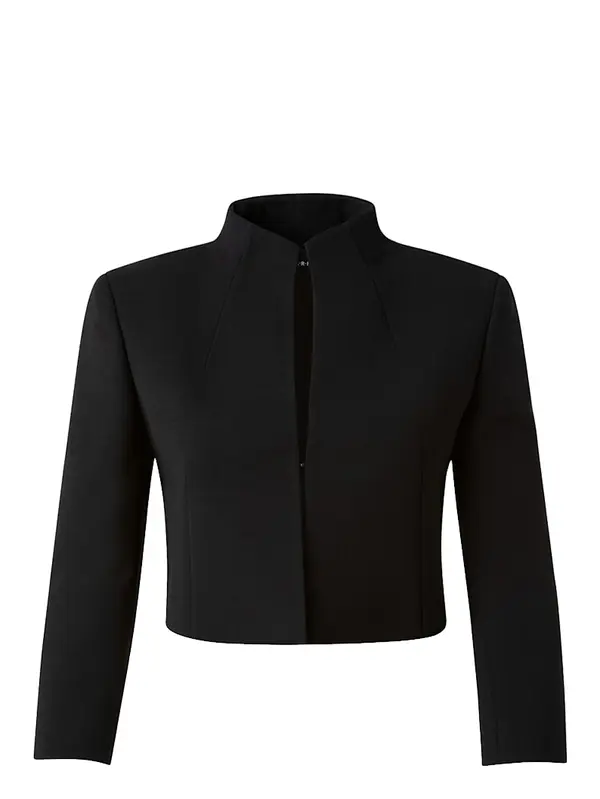 Akris Pandora Short Wool Jacket - Black
