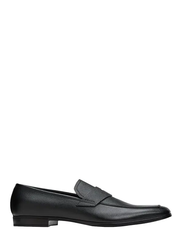 Prada Saffiano Leather Loafer - Black
