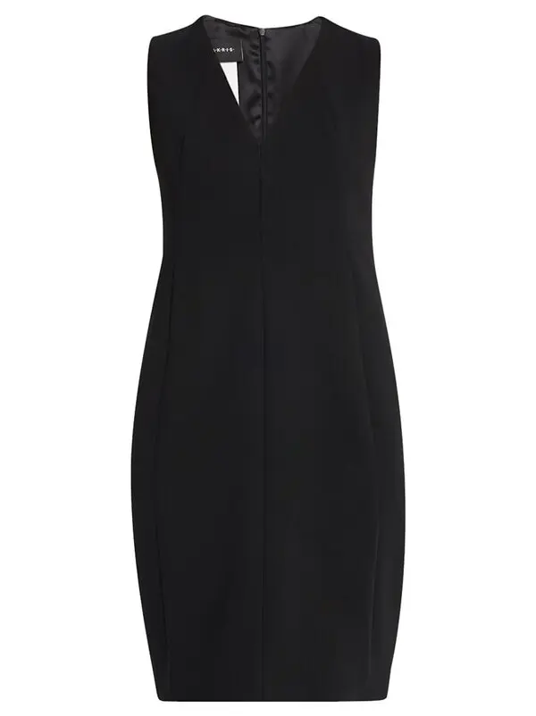 Akris Sleeveless V-neck Knit Dress - Black