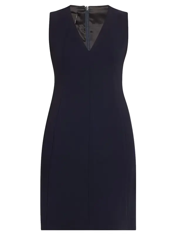 Akris Sleeveless V-neck Knit Dress - Navy
