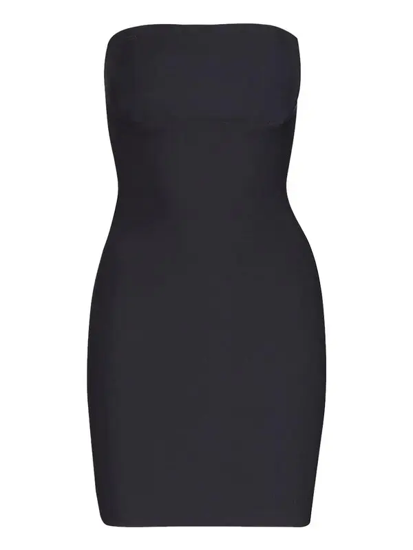 Commando Two-faced Tech Strapless Control Shapewear Slip - Black