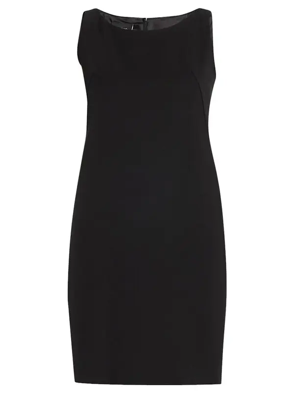 Akris Silk Crepe Shift Dress - Black