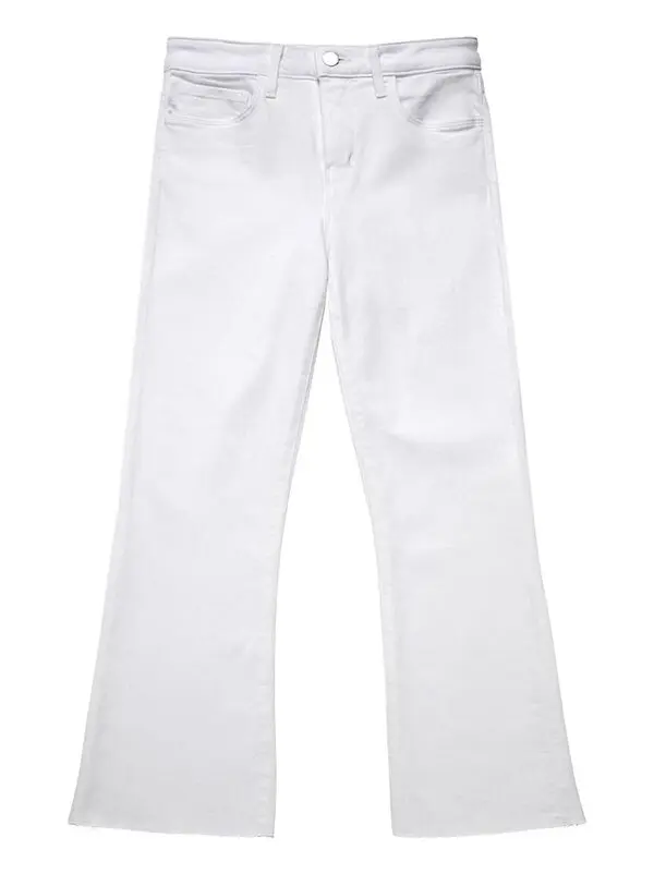 L'Agence Kendra High-rise Flare Jeans - Blanc