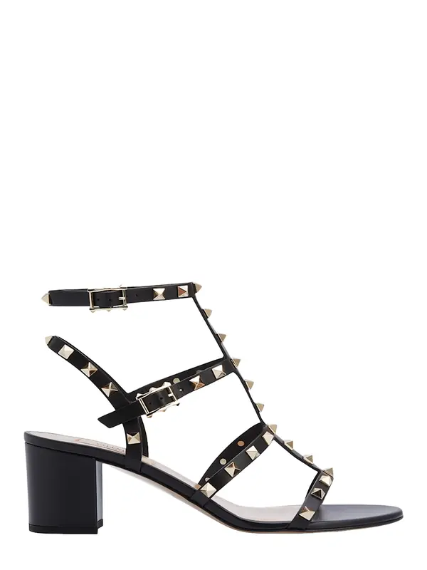 Valentino Garavani Rockstud 60mm City Sandals - Nero