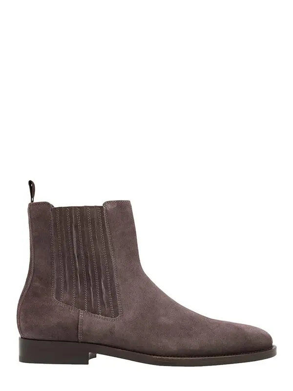 Brunello Cucinelli Suede Chelsea Boots - Dkgray