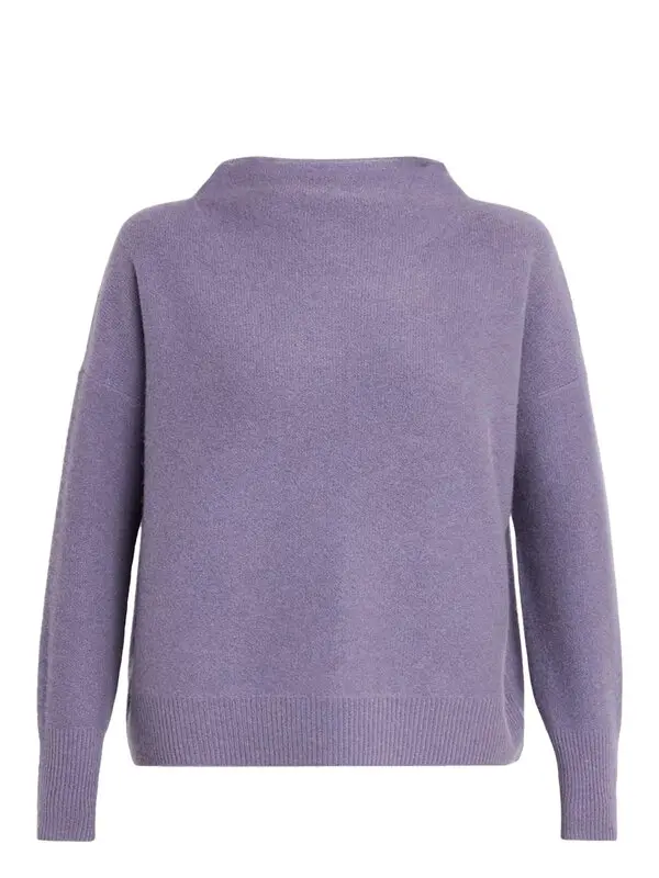 Vince Boiled Cashmere Turtleneck Pullover - Mauve Iris