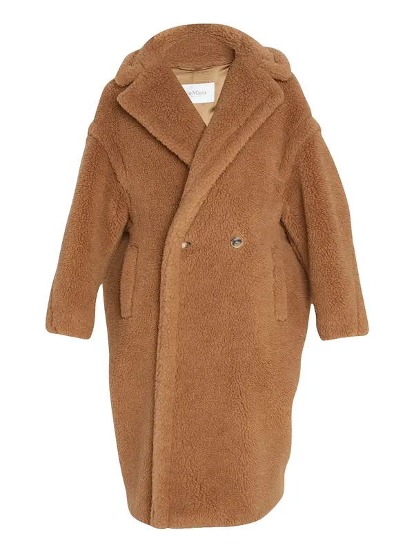 Max Mara Hair Blend Teddy Coat - Camel