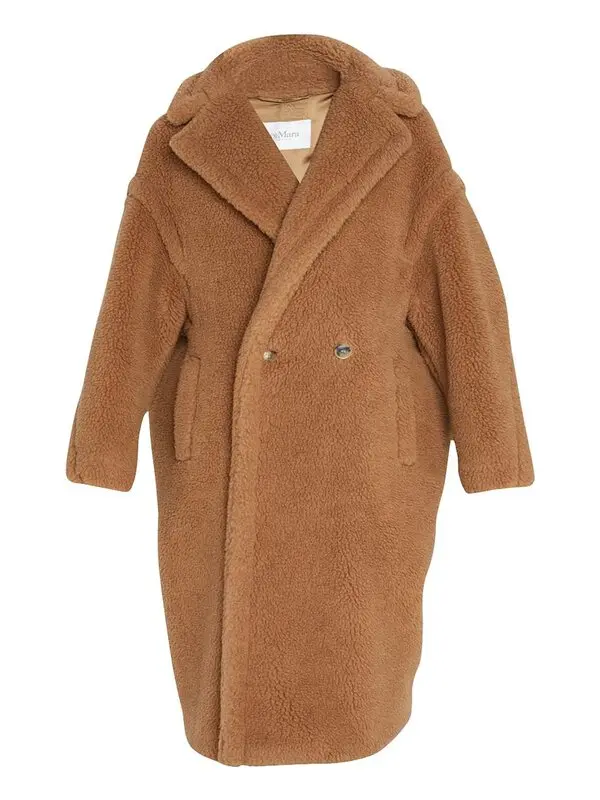 Max Mara Hair Blend Teddy Coat - Camel