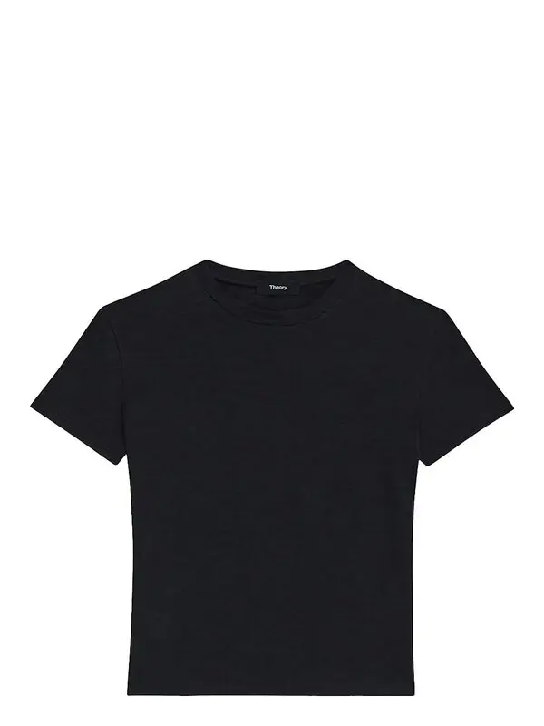 Theory Tiny Tee 2 Organic Cotton Top - Black