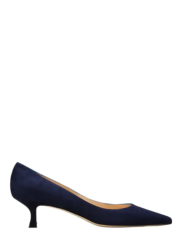 Manolo Blahnik Srila Suede Pump - Navy