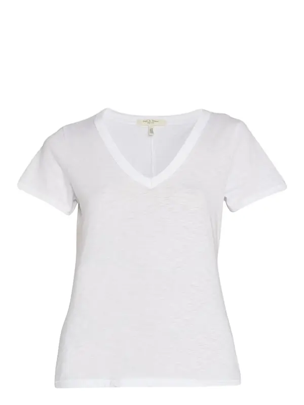 Rag & Bone The Vee Basic T-shirt - White
