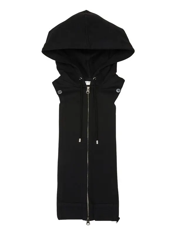 Veronica Beard Knit Hoodie Dickey - Black