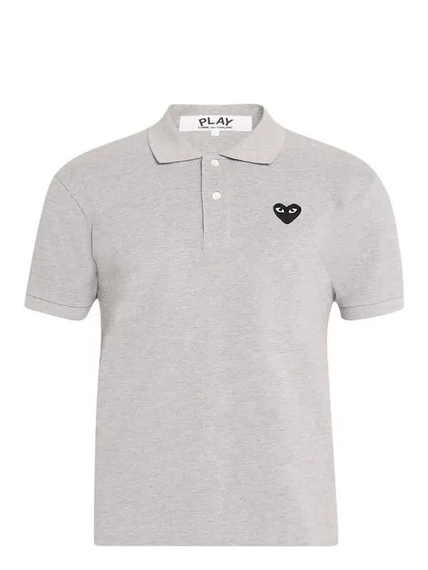 Comme Des Garçons Heart Polo Shirt - Grey
