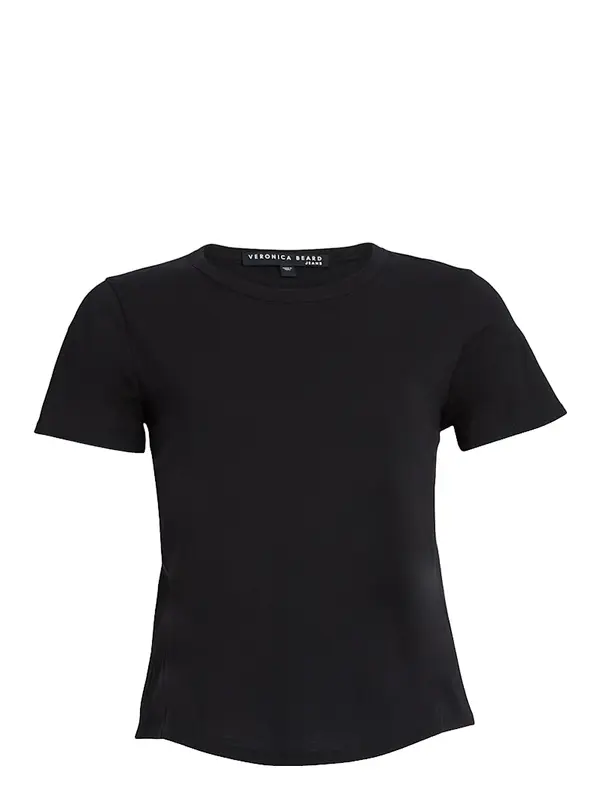 Veronica Beard Lauren Crewneck Tee - Black