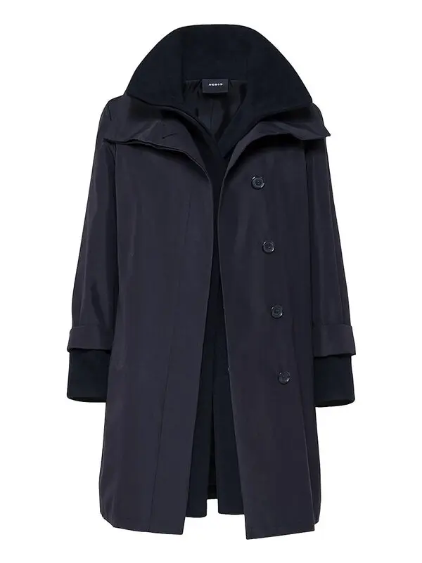Akris Storm System Double-breasted Coat - Black