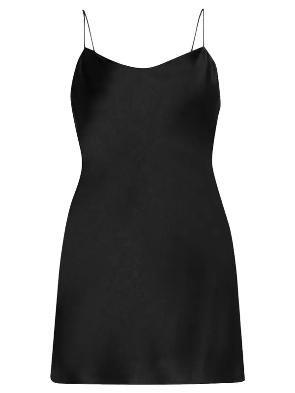 Alice + Olivia Harmony Mini Slip Dress - Black