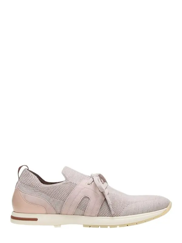 Loro Piana Knit Lace-up Sneakers - Pink Nouveau