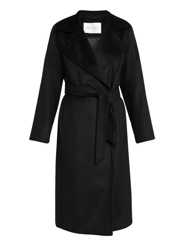 Max Mara Manuela Belted Camel Hair Coat - Blue