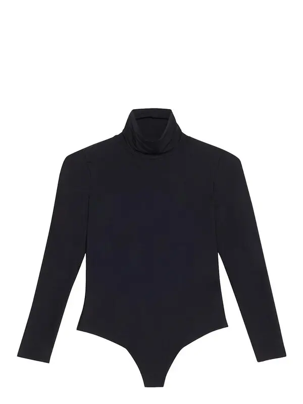 Commando Butter Turtleneck Bodysuit - Black