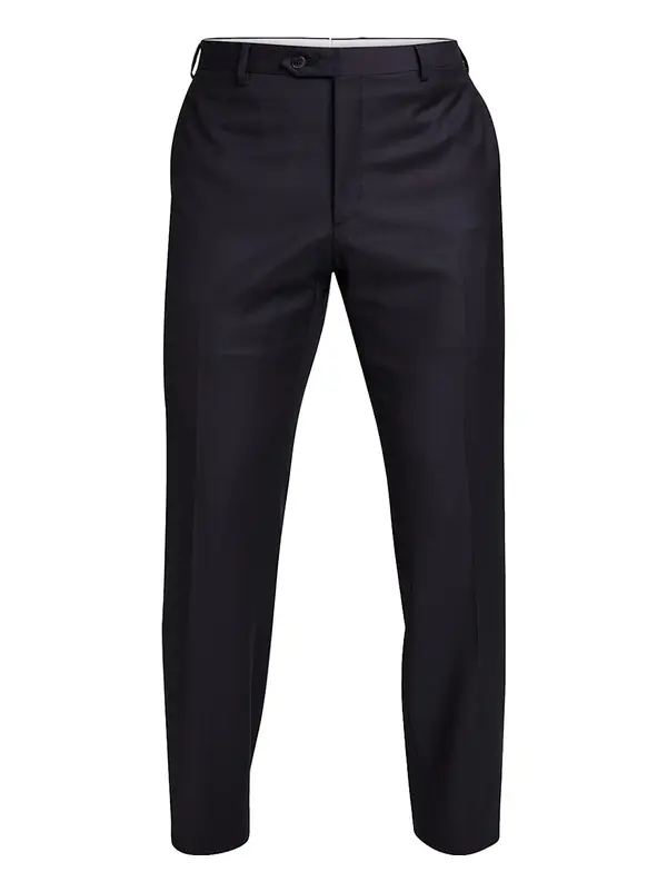 Brioni Tigulli Solid Wool Trousers - Navy