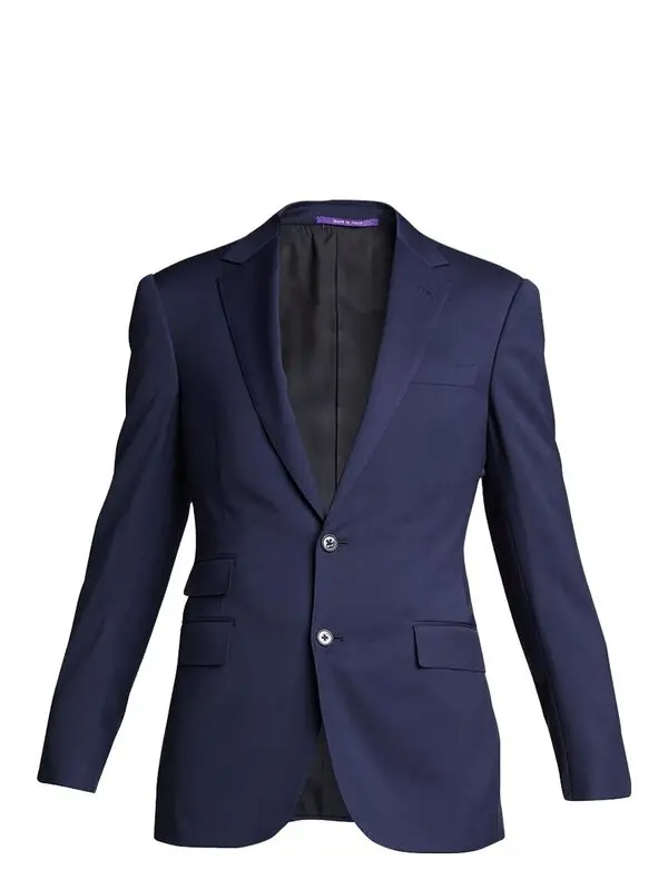 Ralph Lauren Purple Label Gregory Wool Serge Blazer - Navy