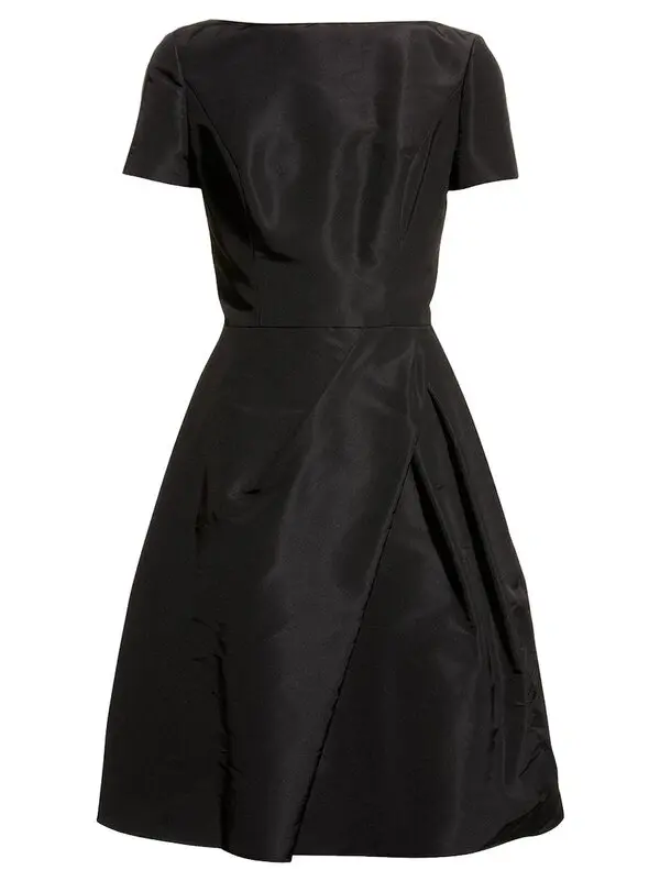 Carolina Herrera Icon Bateau Neck Short-sleeve Dress - Black