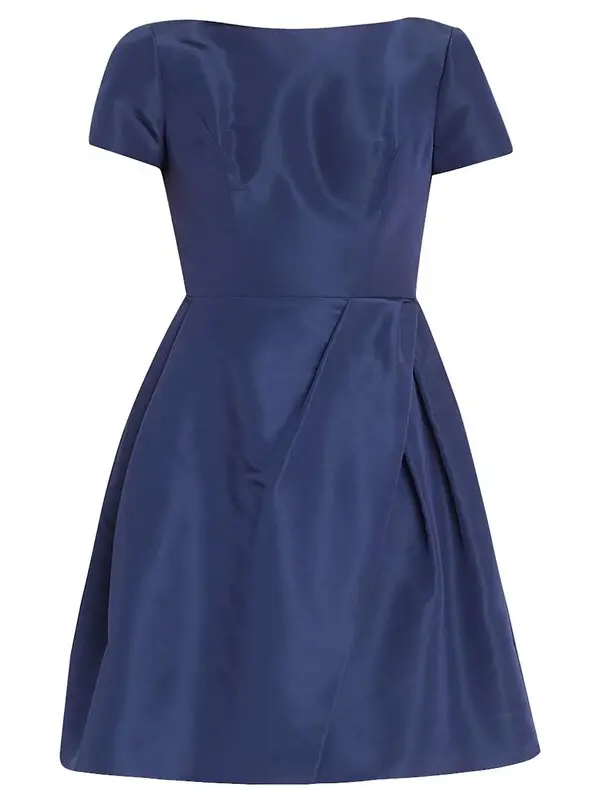 Carolina Herrera Icon Bateau Neck Short-sleeve Dress - Dkblue