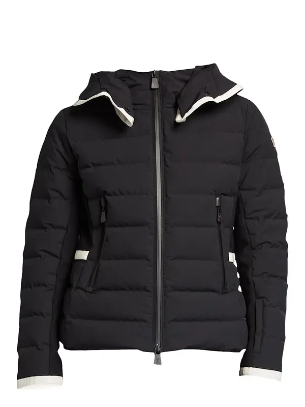 Moncler Lamoura Fitted Down Ski Jacket - Black