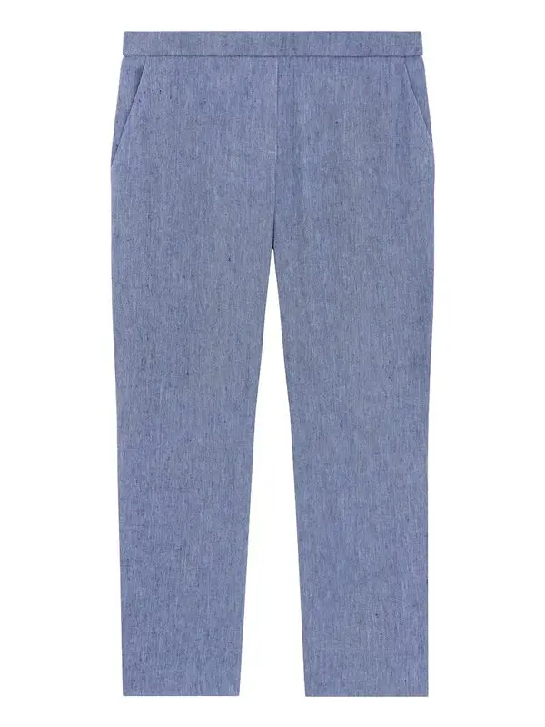 Theory Treeca Pull-on Ankle Pants - Light Denim