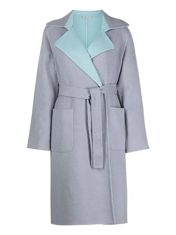 Alberta Ferretti Reversible Virgin Wool-blend Coat - Grey