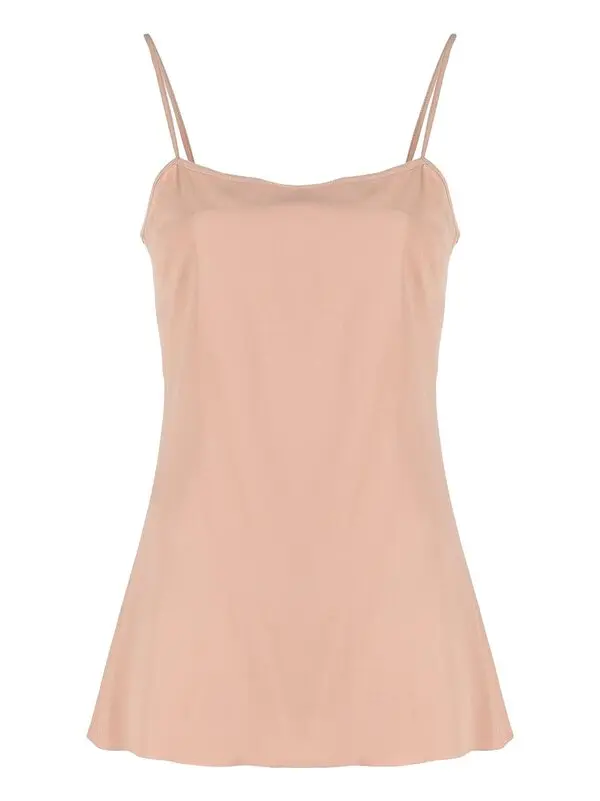 Alberta Ferretti Square-neck Camisole Vest - Neutrals