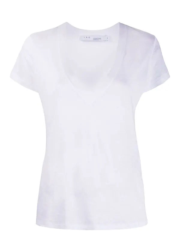 IRO PARIS Burn-out T-shirt - White