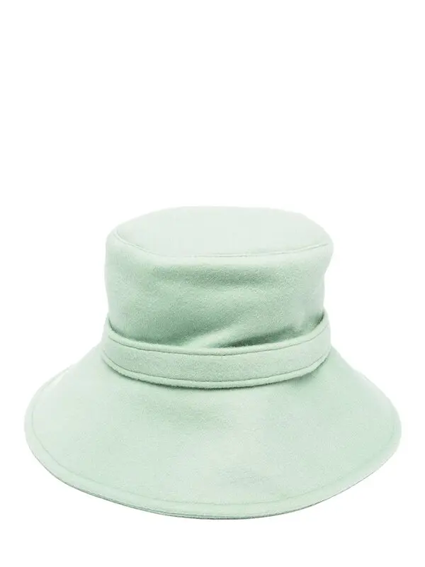 Alberta Ferretti Logo Plaque Bucket Hat - Green