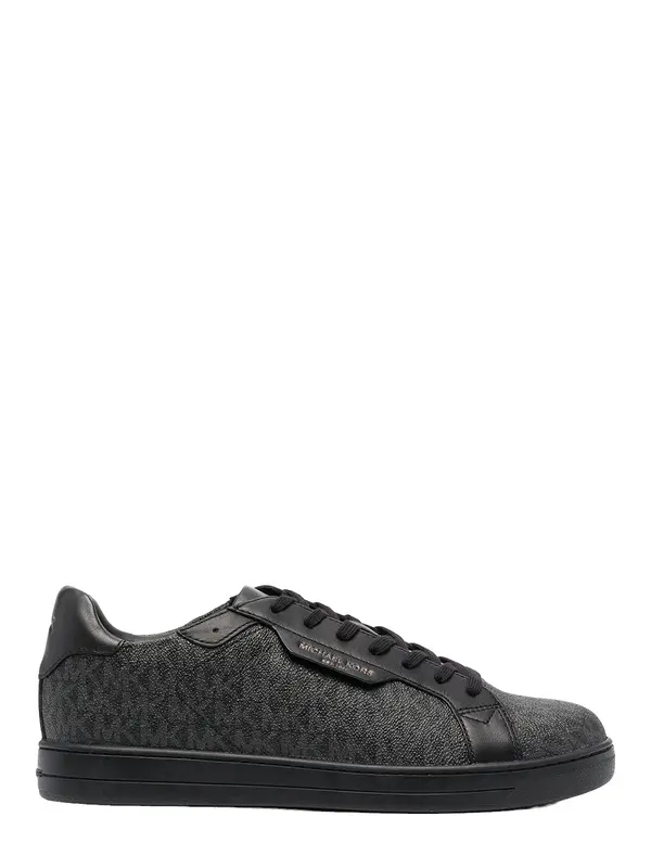 Michael Kors Monogram Print Sneakers - Black