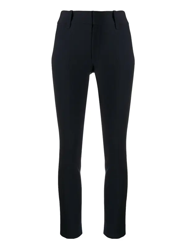 Vince High-waist Cropped Trousers - Blue